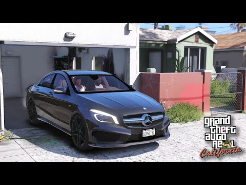 GTA 5 - REAL LA STREET LIFE - NEW BENZ & HOUSE IN THE HOOD - LA REVO #14