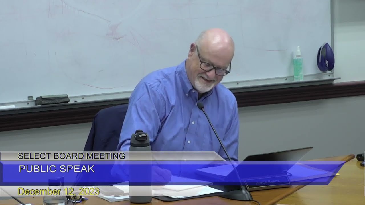 Natick MA Select Board Meeting December 12, 2023