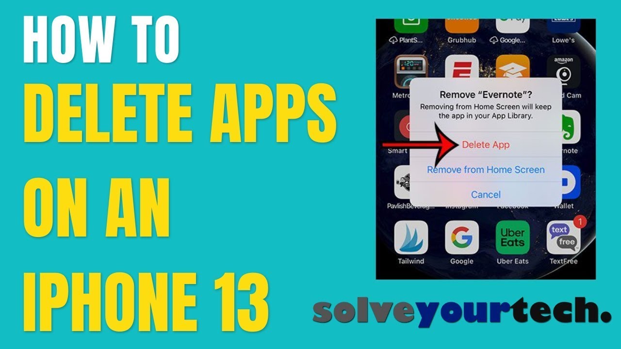 How to Delete Apps on iPhone 13 (Step by Step Tutorial)