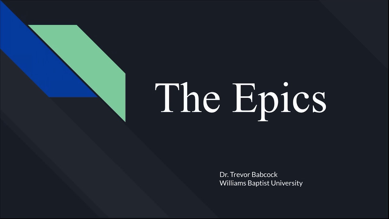 The Epics—Iliad, Odyssey, Aeneid