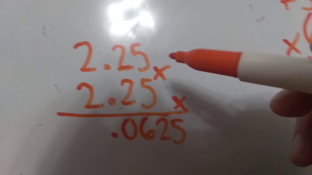 How to Multiply .25 x .25 Digit Numbers
