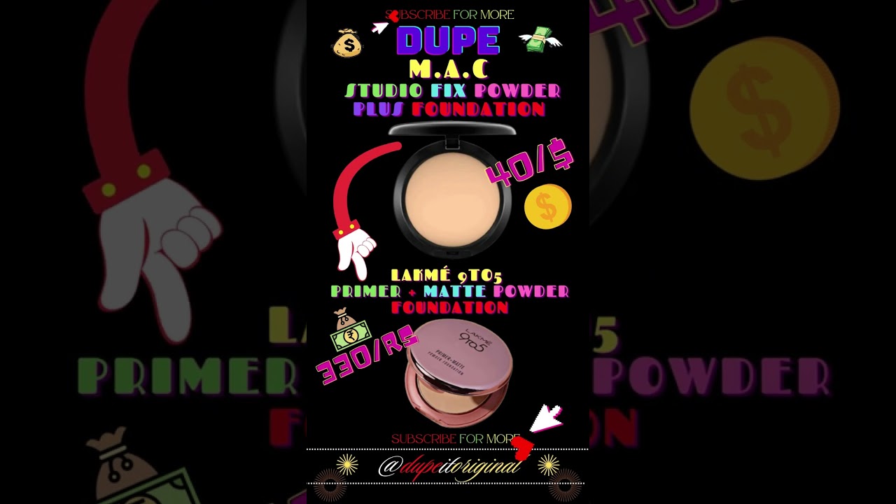 #shorts MAC Studio Fix Power Plus Foundation💸🤑Dupe ???🤷🤯 #dupeitoriginal