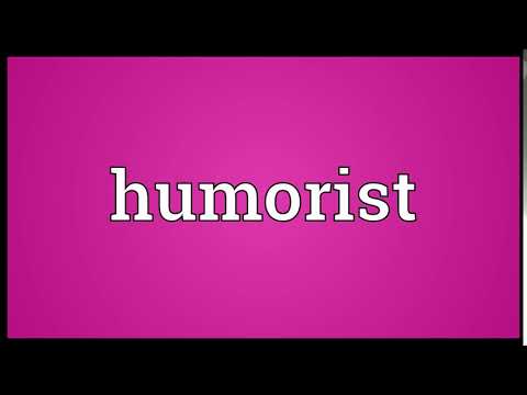 Humorist Meaning | Wordogram