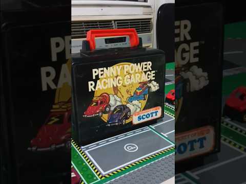 Vintage Penny Racers Garage Playset #vintagetoys #retrotoys #toycar #toys #diecast #racecar
