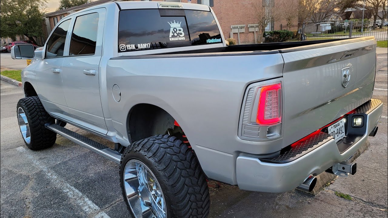 ram 1500 lifted with 24x14s on 37s