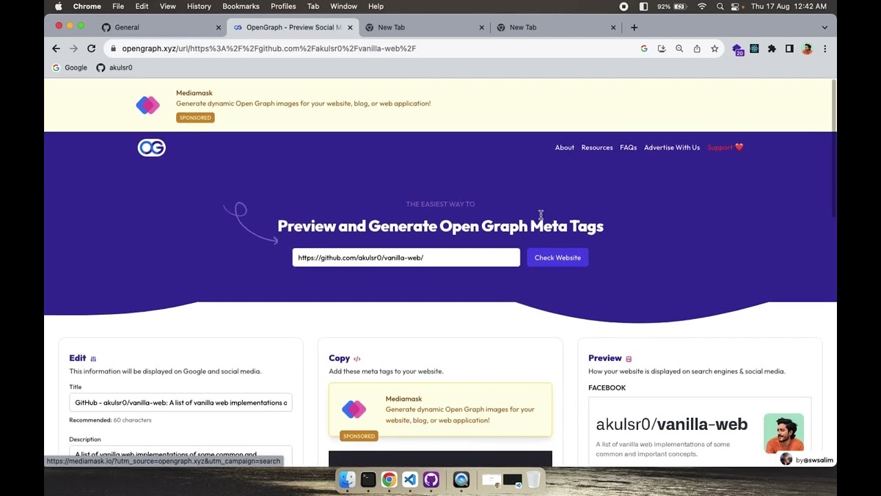 Custom Preview Image for Github Repositories