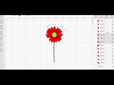 Cricut designing daisies - chrisclipart