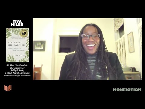 Tiya Miles accepts the 2021 National Book Award for Nonfiction for ALL THAT SHE CARRIED