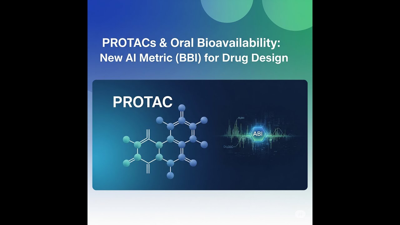 🔬💊 𝗣𝗥𝗢𝗧𝗔𝗖𝗦 & 𝗢𝗥𝗔𝗟 𝗕𝗜𝗢𝗔𝗩𝗔𝗜𝗟𝗔𝗕𝗜𝗟𝗜𝗧𝗬: 𝗡𝗘𝗪 𝗔𝗜 𝗠𝗘𝗧𝗥𝗜𝗖 (𝗕𝗕𝗜) 𝗙𝗢𝗥 𝗗𝗥𝗨𝗚 𝗗𝗘𝗦𝗜𝗚𝗡