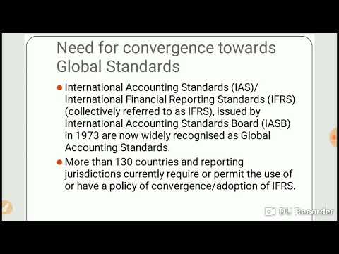 Convergence of IFRS in India