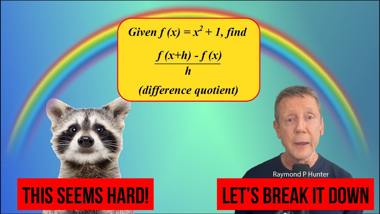 Difference Quotients EXPLAINED (Master Calculus)