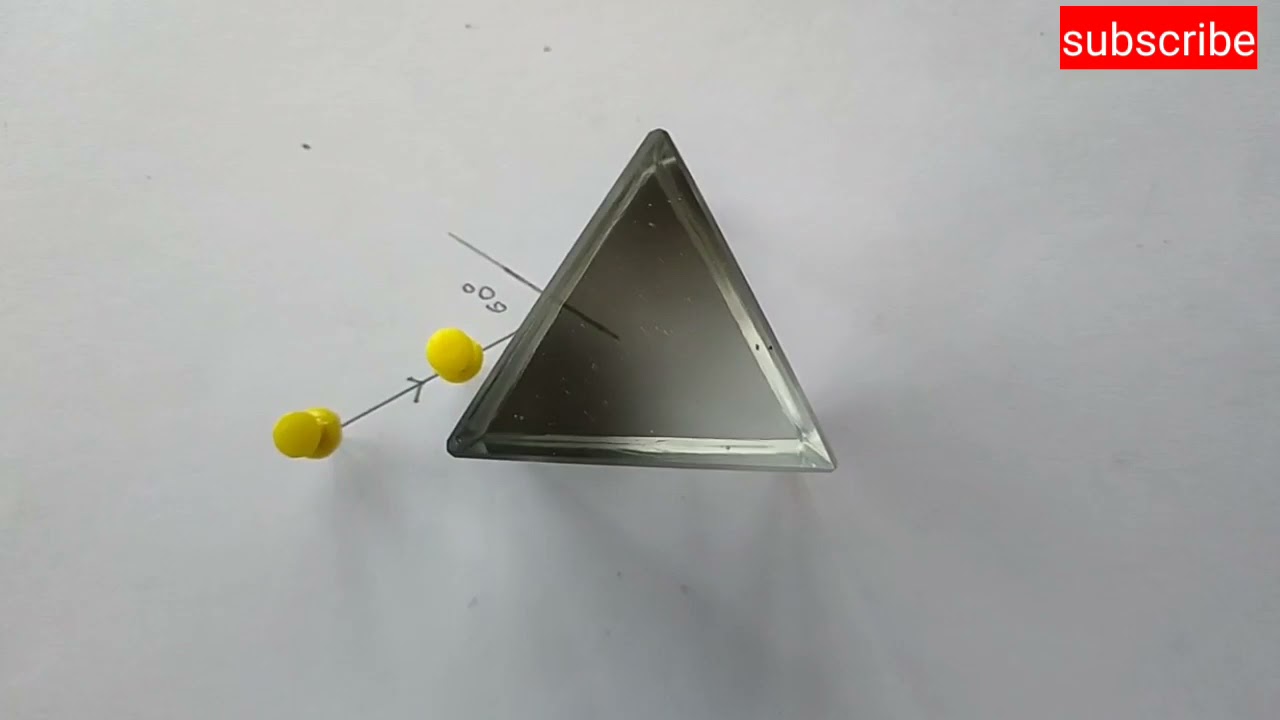 (prism experiment) trace the path of the rays of light through a glass prism (procedure in disc box)