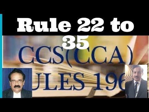Disciplinary Proceedings Against Government Servants|| Rules 22 to 35 of CCS (CCA) Rules, 1965