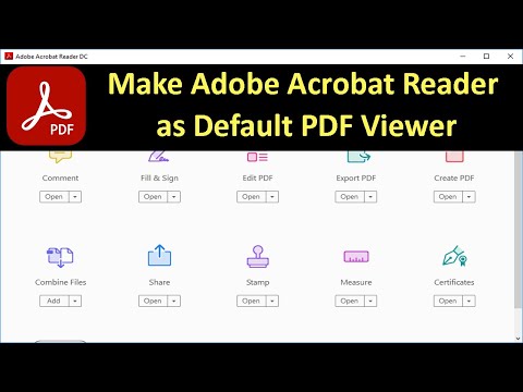 How to Make Adobe Acrobat Reader as Default PDF Viewer on Windows?