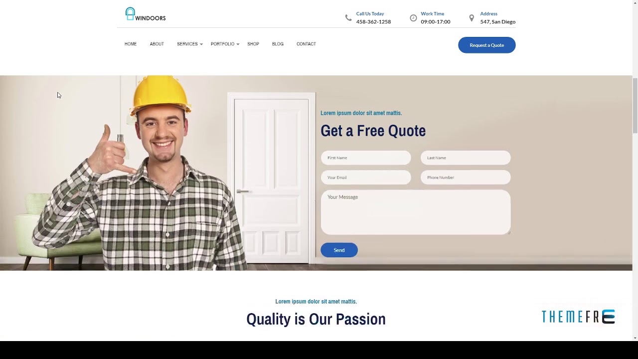 Windows and Doors - High Quality HTML template        Mortimer Vincen