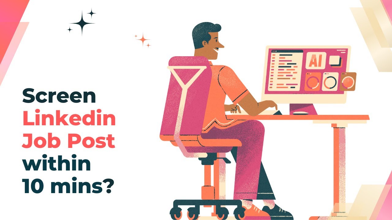 How to screen candidates from linkedin job post within 10 mins?