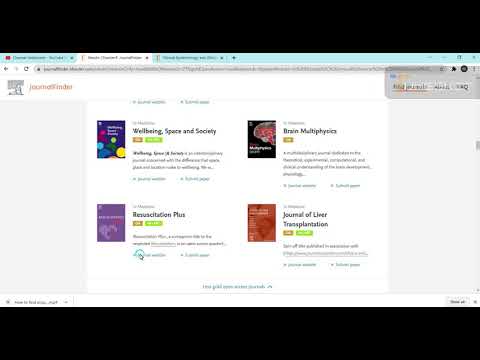 Scopus indexed Journalfinder from Elsevier for research paper with title and abstract