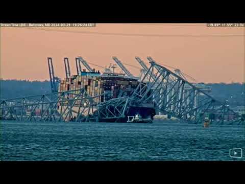 Watch Live : Baltimore Bridge Collapse Crane Arrival | Mon site ...