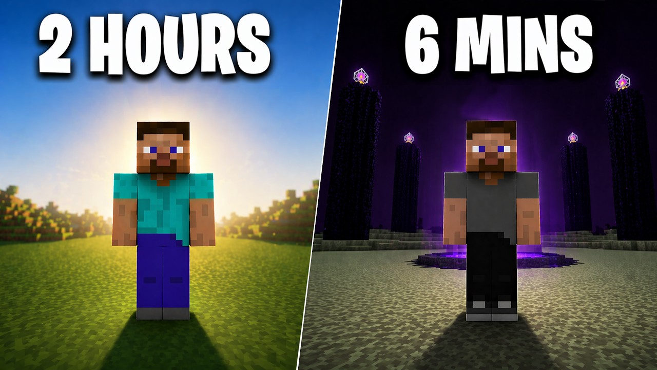 The Entire History of Beating Minecraft in Under 6 Minutes