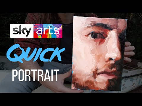 Alla Prima Self-Portrait ⏰ Fast and Effective Oil Painting Technique (Sky Arts Portrait Artist)