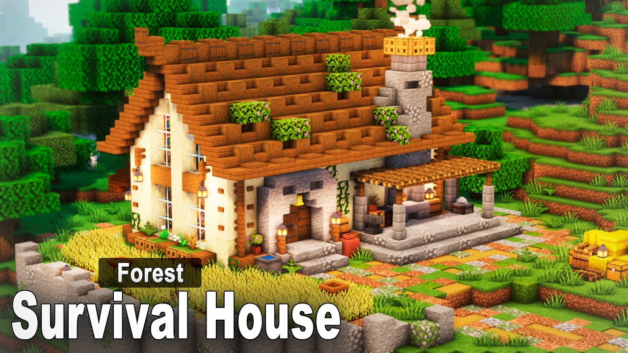 Minecraft: How to build a Survival House | Simple Tutorial - Minecraft Builders