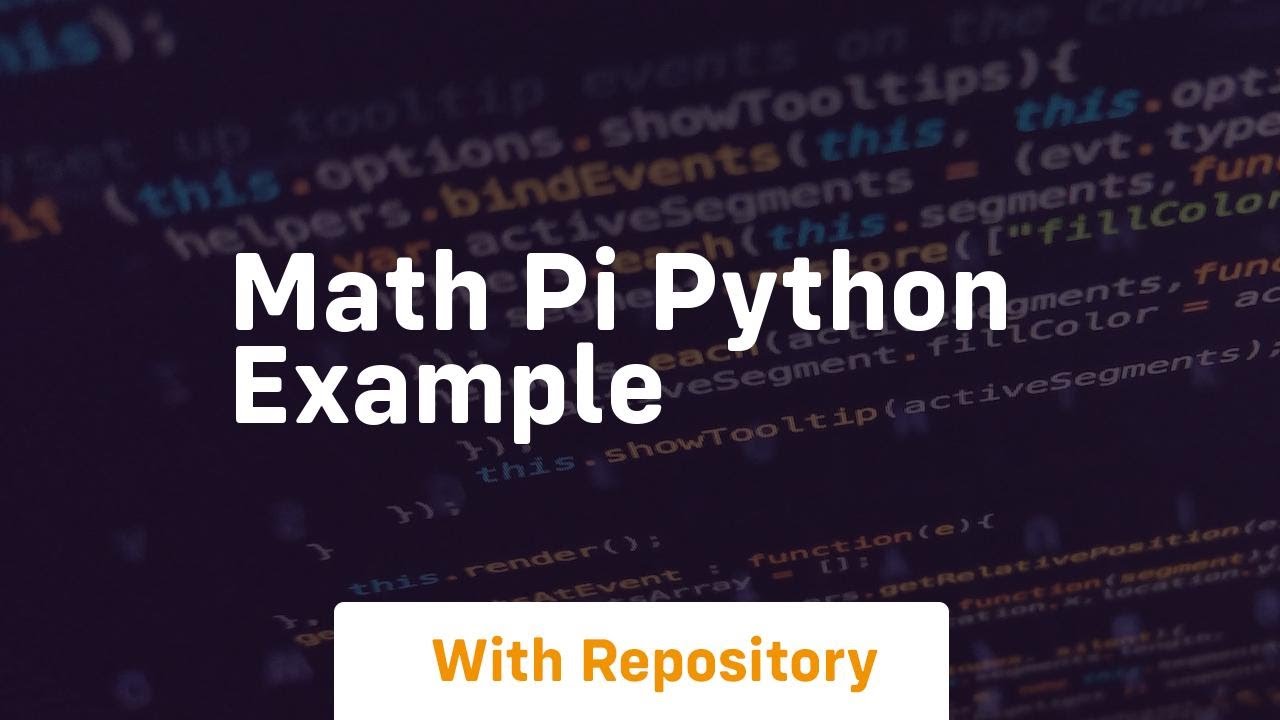 math pi python example