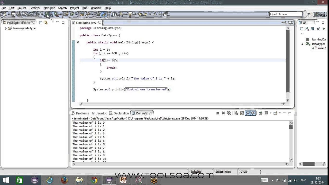Java - Control Statements - Part 2