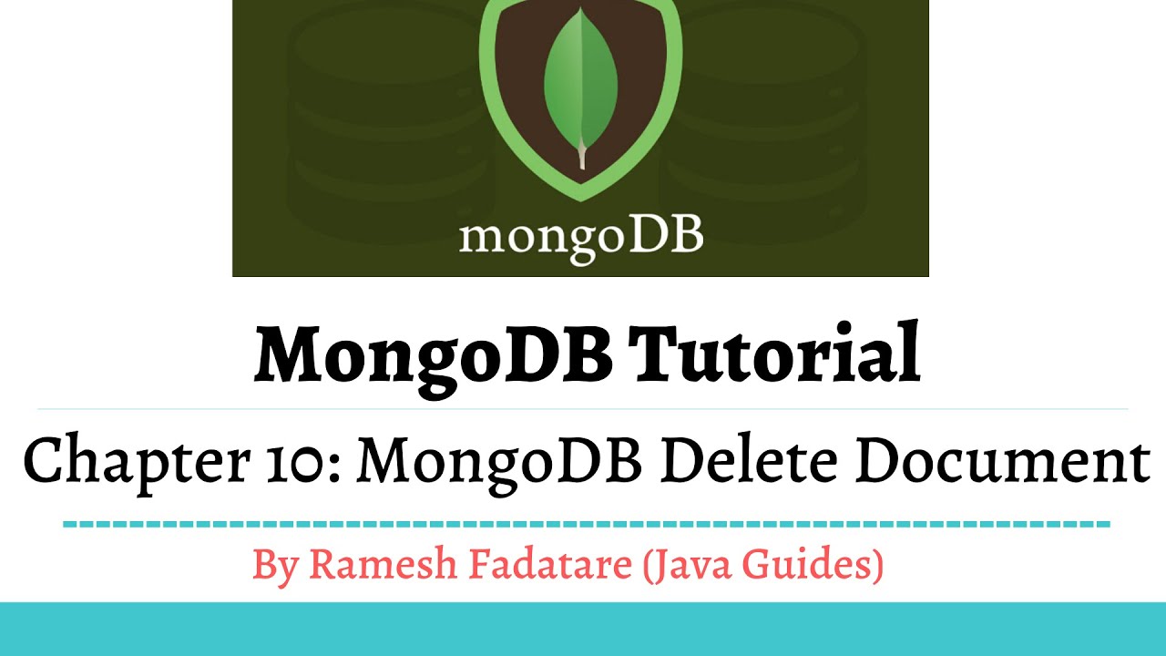 MongoDB Tutorial 10 - MongoDB Delete Document