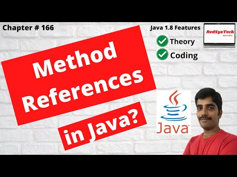 # 166 Method References | Method References in Java with examples | Method Reference|java|RedSysTech