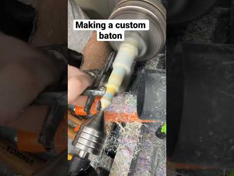 Making of a custom baton. #shorts #shoptime #banddirector