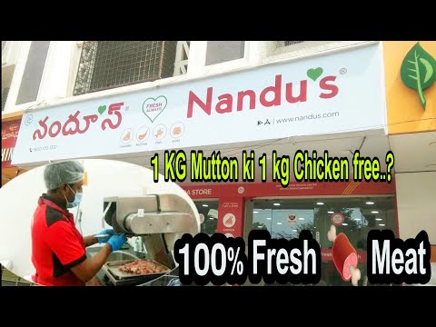 Nandu's Fresh Meat Store Vlog @Hyderabad | Fresh Chicken, Mutton, Fish Store #sarathvlog #Idamjagath