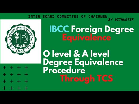 O Level and A Level Equivalence Procedure from IBCC Through Courier
