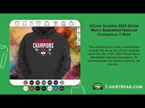 UConn Huskies 2024 NCAA Men's Basketball National Champions T-Shirt