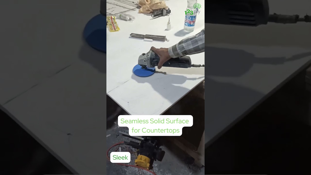 Seamless solid surface countertops