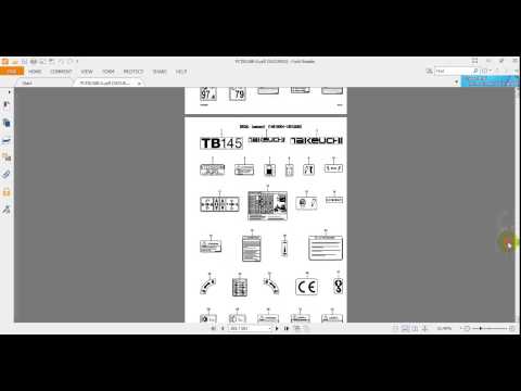 TAKEUCHI EXCAVATOR TB145 Parts Manual