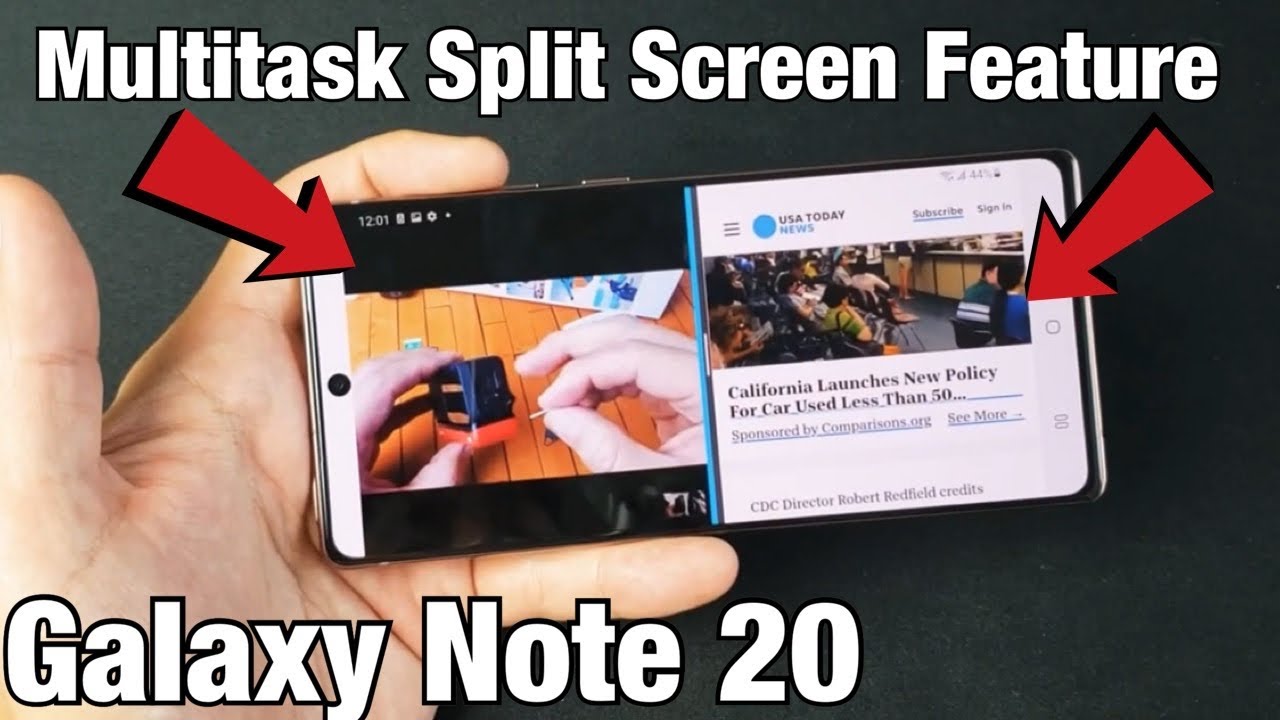 Galaxy Note 20: How to Use Split Screen Feature + Tips (Multitask Feature)