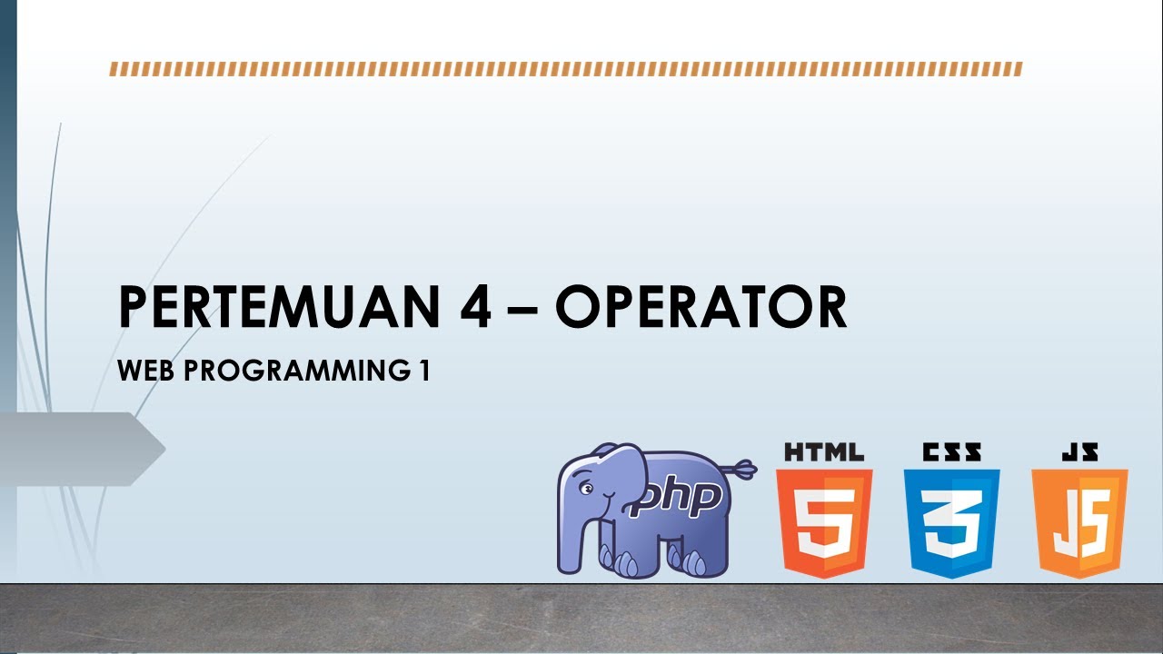 PERTEMUAN 4 - OPERATOR