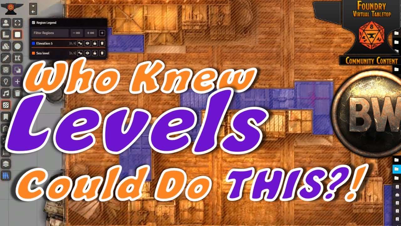 How to Use Levels Module to Create Smart Elevation Maps #foundryvtt #dnd5e #pf2e