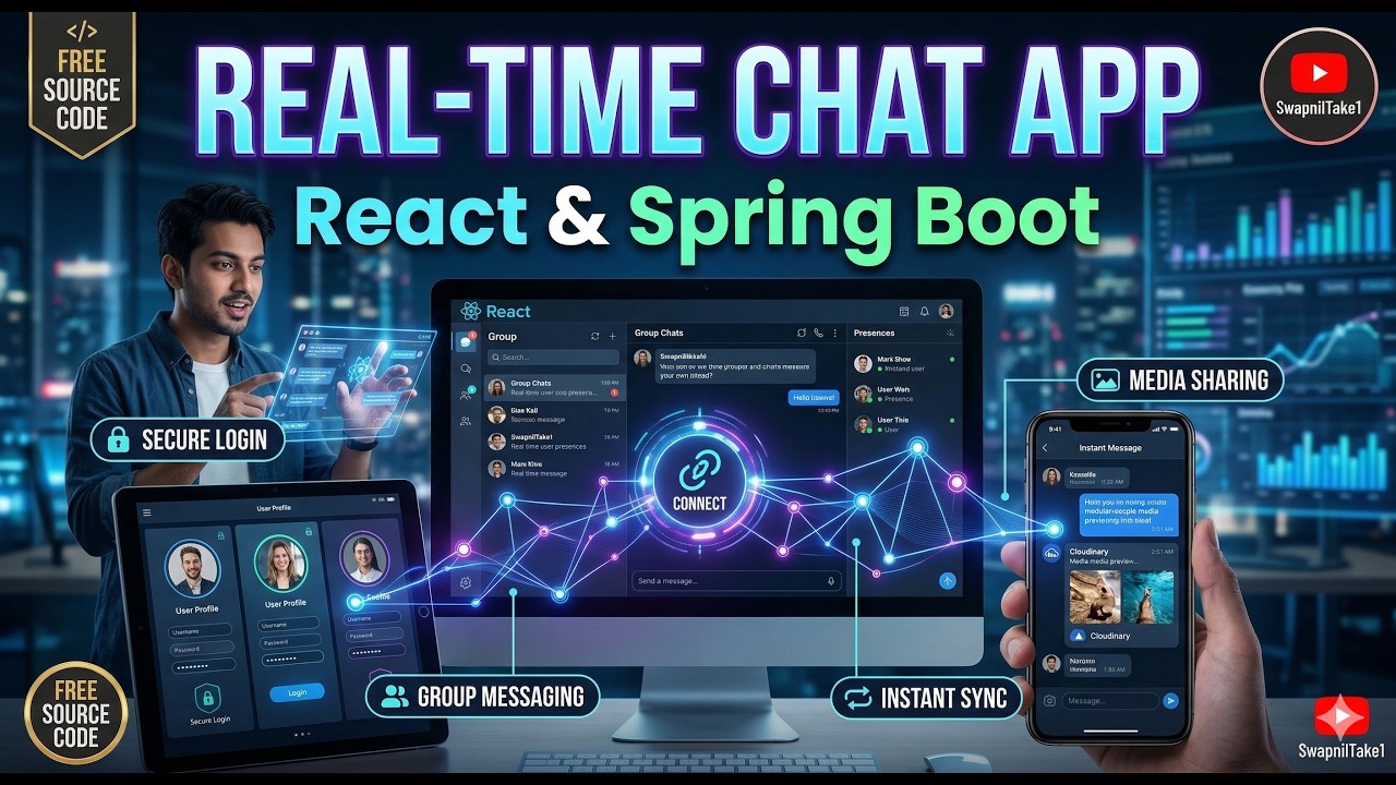 Full Stack Real-time Chat App | React & Spring Boot | FREE Source Code & Demo | Part 1