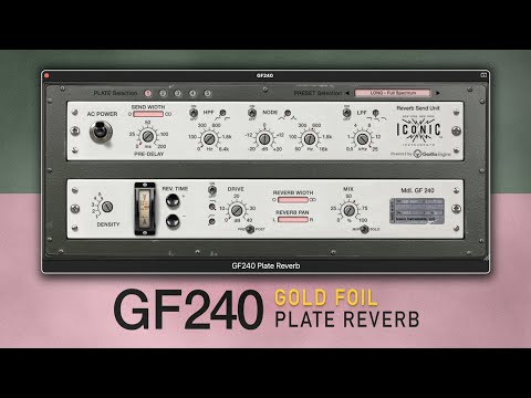 Iconic Instruments GF240 Gold Foil Plate Reverb - Gearspace
