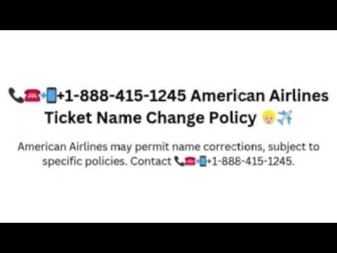 American Airlines 24-Hour Refund Policy (+1-888-415-1245) How to Request a Refund (FAQs)