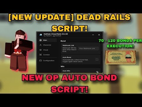 NEW UPDATE DEAD RAILS SCRIPT! NEW UPDATED AUTO BONDS SCRIPT! 70 120 BONDS PER EXECUTION!