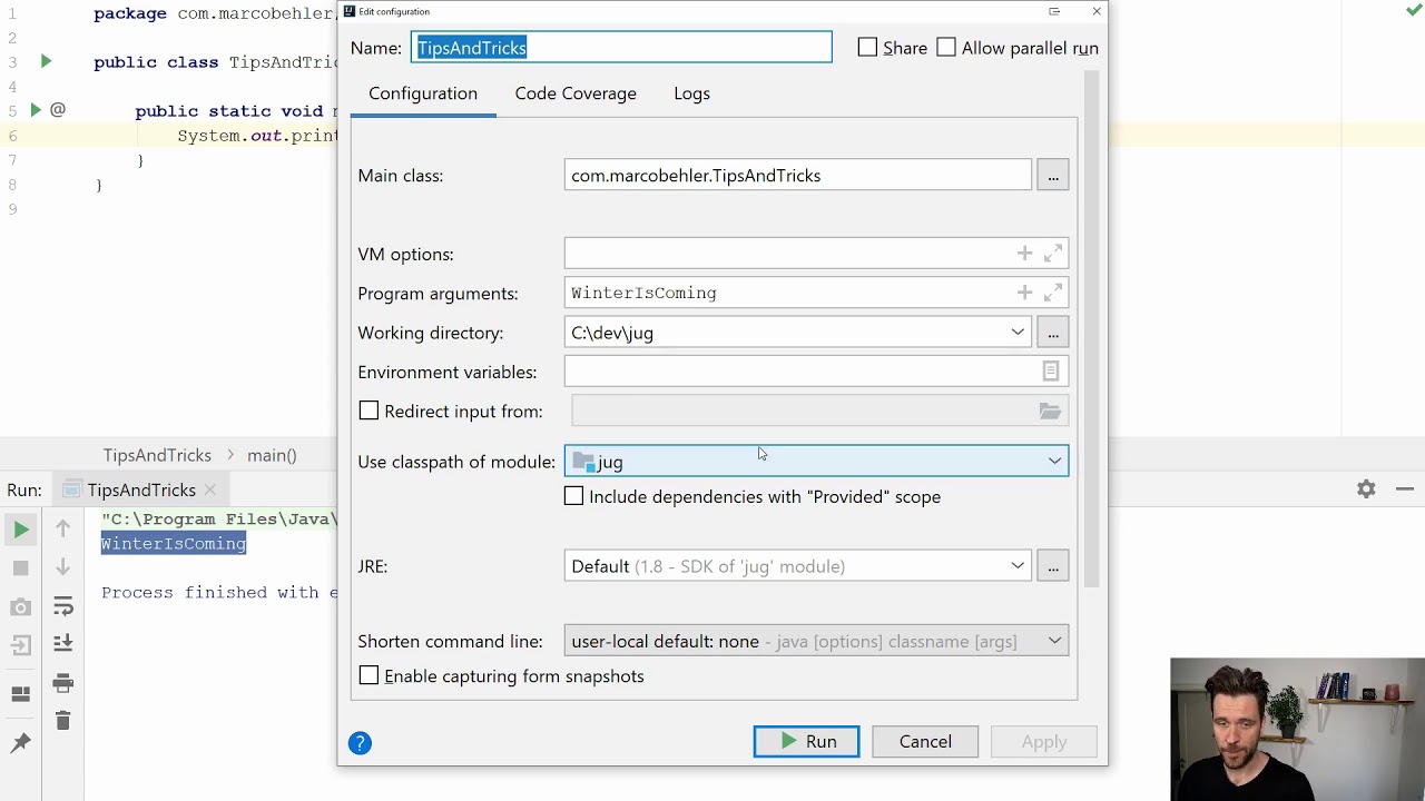 How to properly run Java programs which need dynamic program arguments - Tips & Tricks #011 | Java