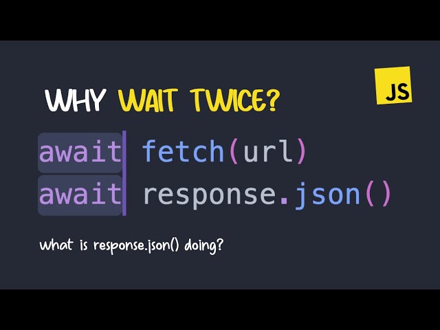 Understanding the Double Await in Fetch API: A Deep Dive | Galaxy.ai | Galaxy.ai