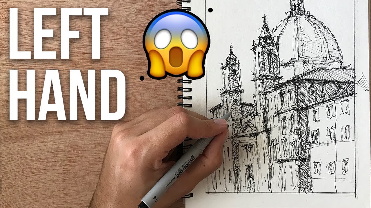 I Try Drawing With my LEFT HAND | Sketching Experiment
