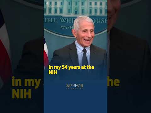 Dr.Fauci, What do you want Americans to remember about your Service? | Final Speech at White House