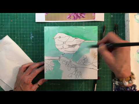 Birds and Blooms Underpainting Tutorial