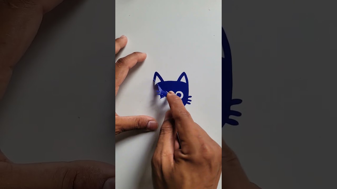 New remove sticker art cat Vector