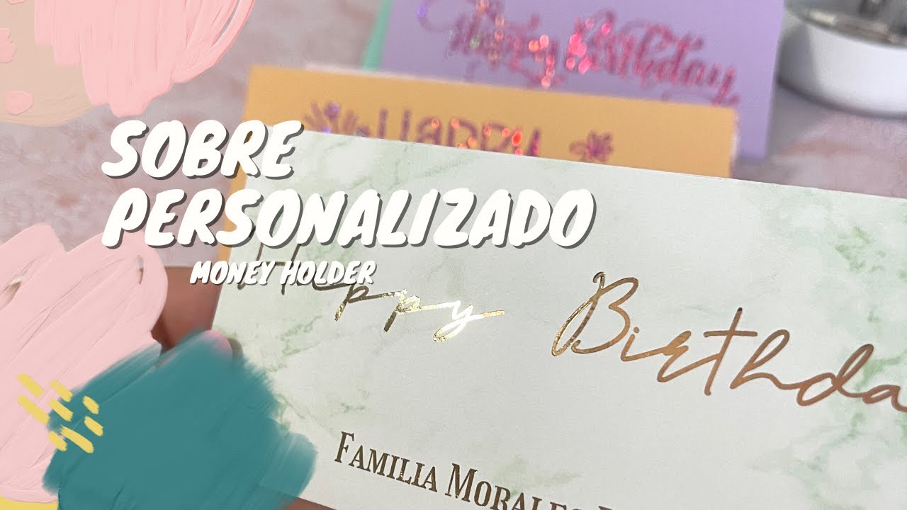 Money Holder Social | Sobre con Foil Tutorial  | Tutorial Cricut | Envelope