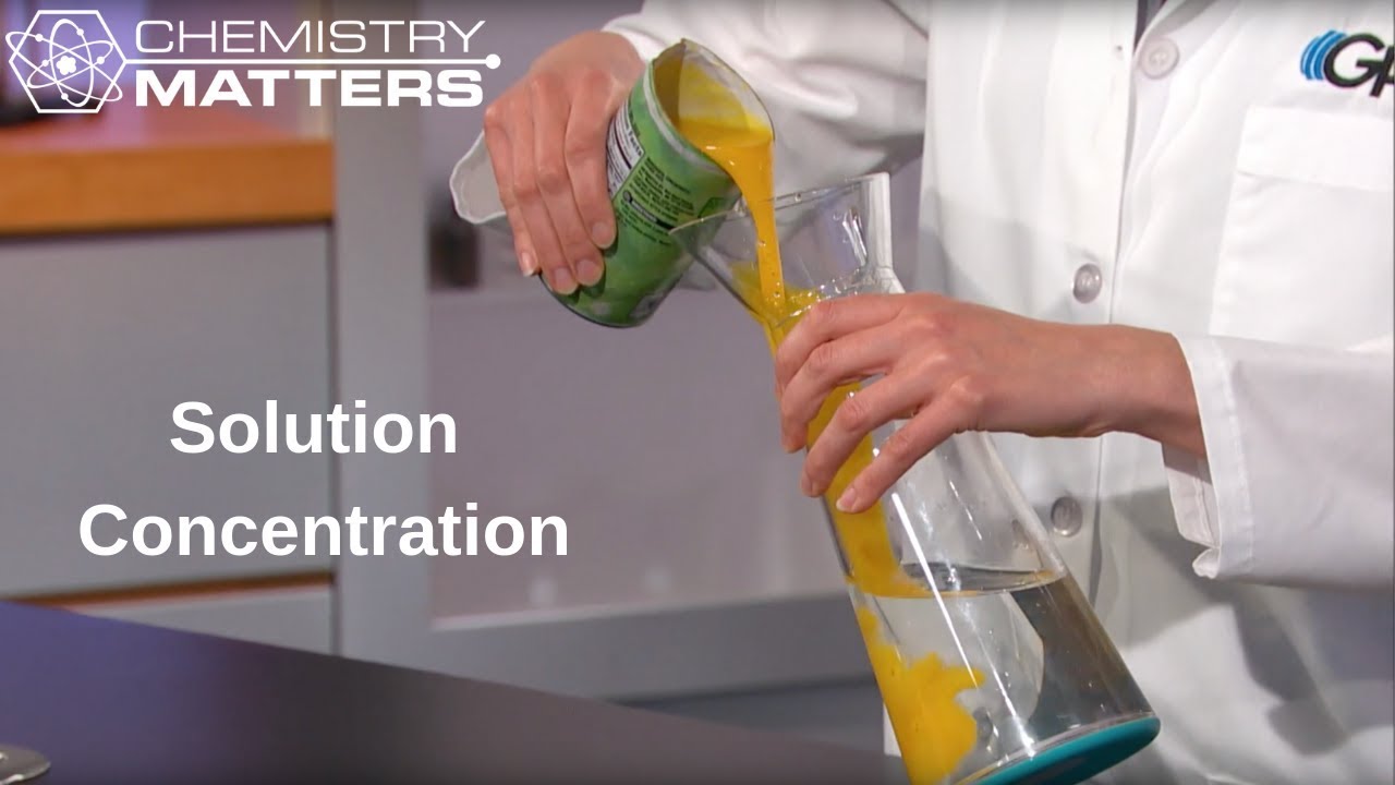 Solution Concentration | Chemistry Matters